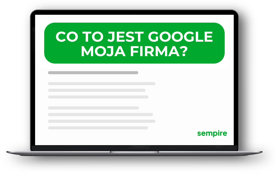 Google Moja Firma (GMF, GMB) co to jest - Google My Business, co oznacza, jaka jest definicja ...